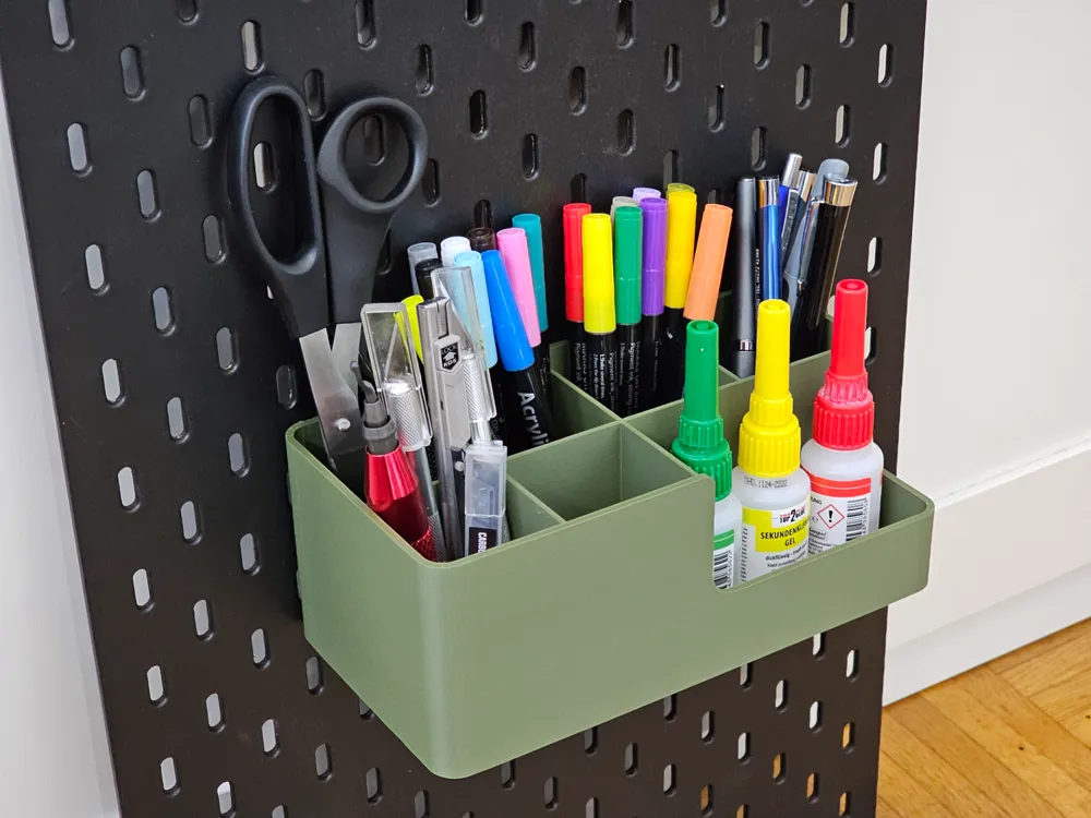 Organizer / Pencil holder for IKEA Skadis Remixed by AU3D - MakerWorld