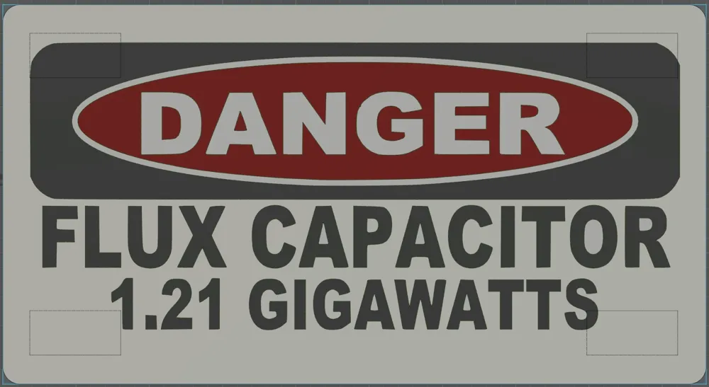 Warning Flux Capacitor by nk1197.nk - MakerWorld