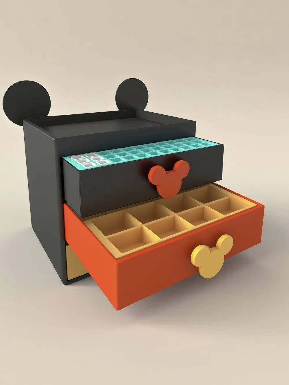 Mickey Modular Drawer Organizer by 三七21 MakerWorld: Download Free 3D Models
