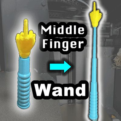 Middle Finger Wand - collapsible/telescoping middle finger by Joe ...