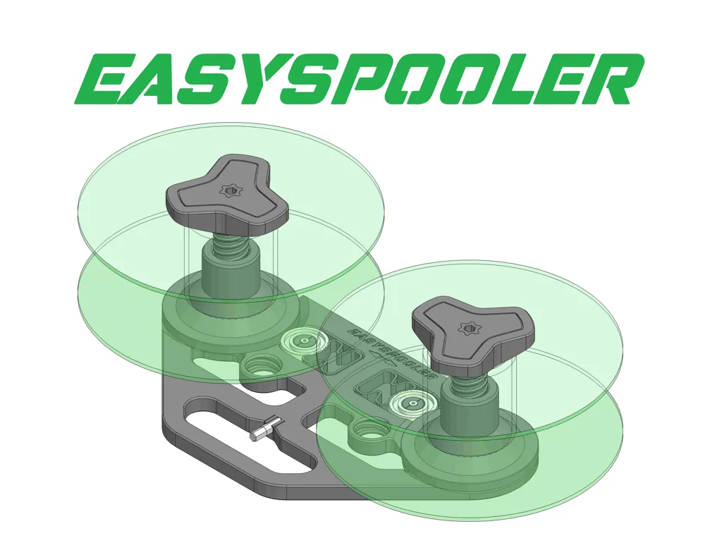 EASYSPOOLER filament respooling tool - Free 3D Print Model - MakerWorld