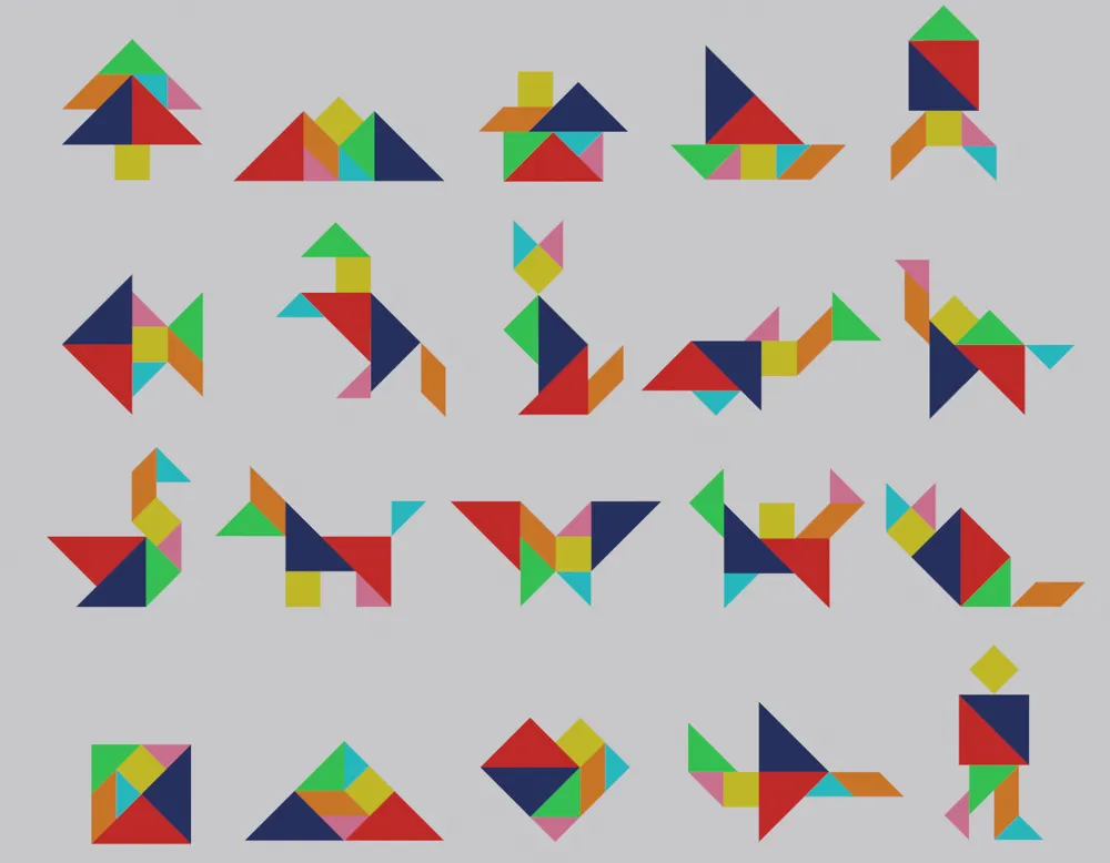 Geometric Tangrams by Eluded Studios - MakerWorld