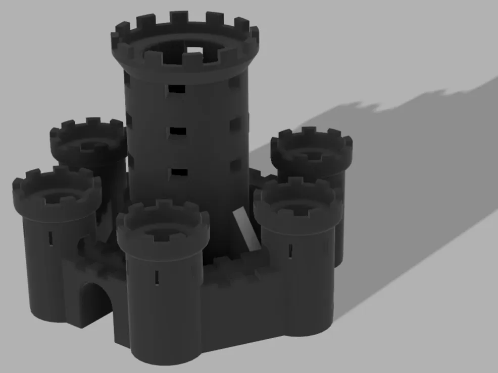 Simple Castle Tower - Free 3D Print Model - MakerWorld