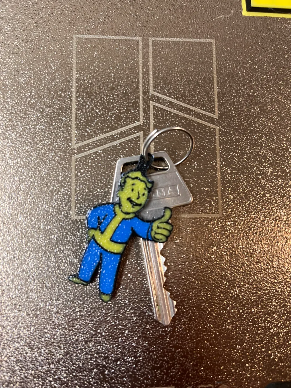 Fallout Vault Boy Keychain by cz32532 - MakerWorld