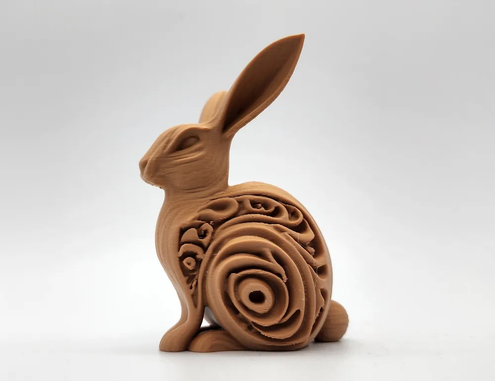 Wood-Carved Rabbit #1 by Triple G Workshop MakerWorld: Download Free 3D ...