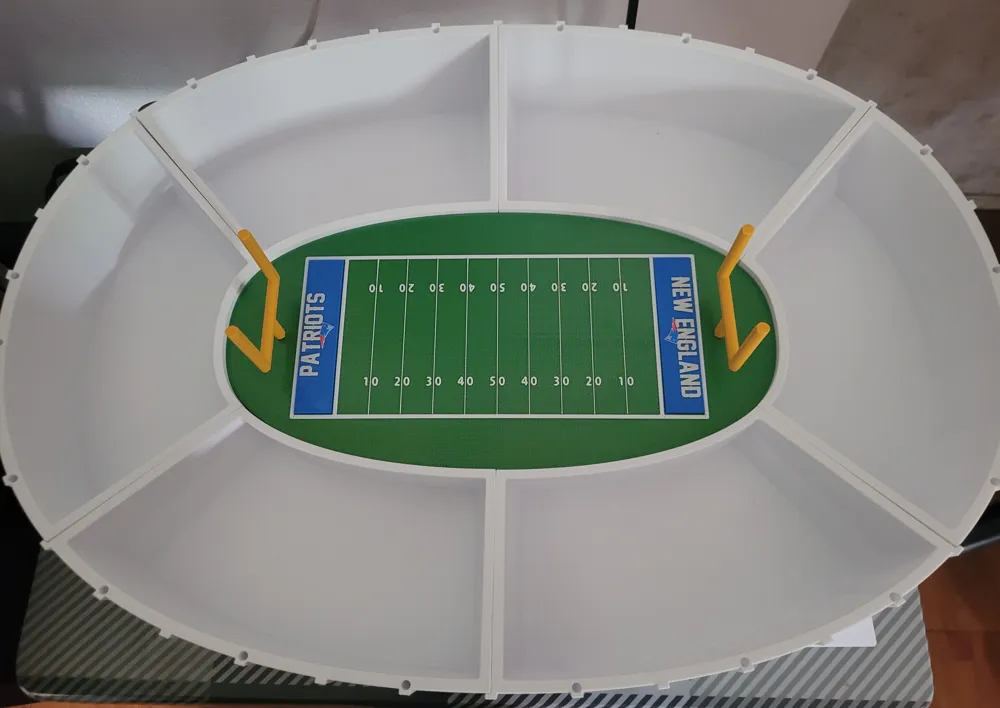 New England Patriots team logos for snack stadium - Free 3D Print Model ...