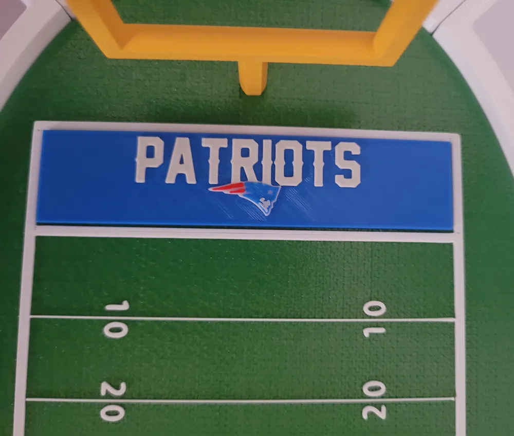 New England Patriots team logos for snack stadium - Free 3D Print Model ...