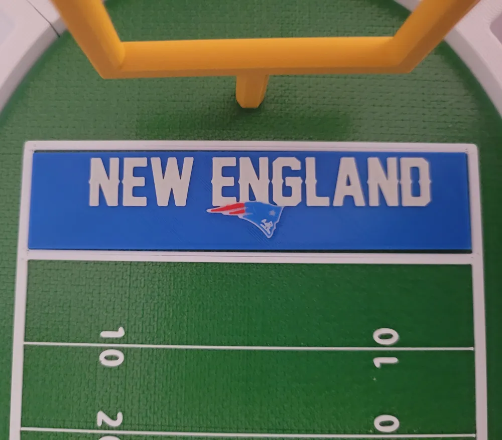 New England Patriots team logos for snack stadium - Free 3D Print Model ...