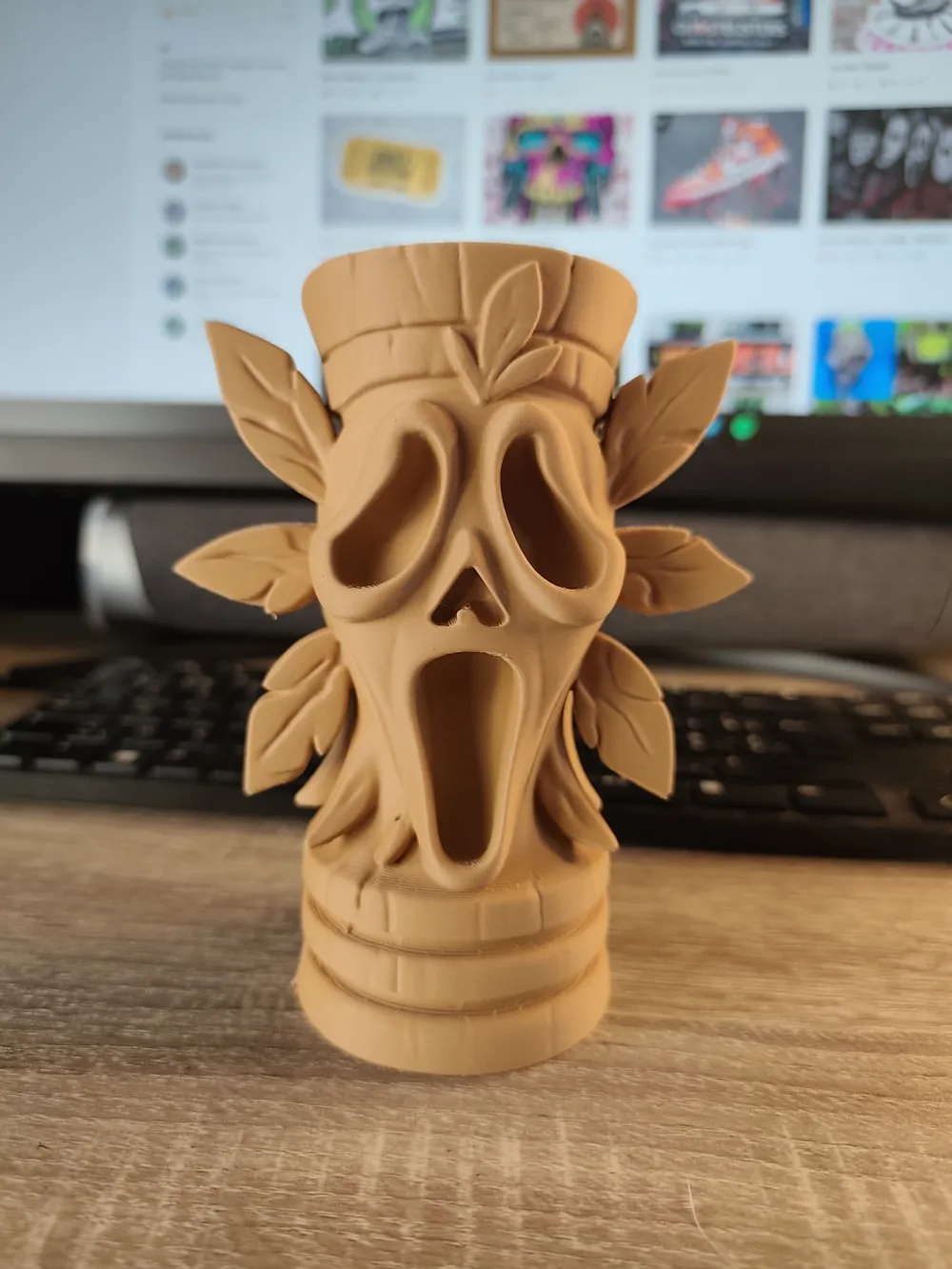 Ghostface Tiki Styled by 3DPrintsForYou MakerWorld: Download Free 3D Models