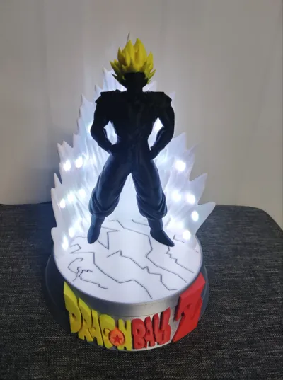 Dragon Ball Z Goku Light Up LED Lamp/Night Light with Glowing Aura by ...