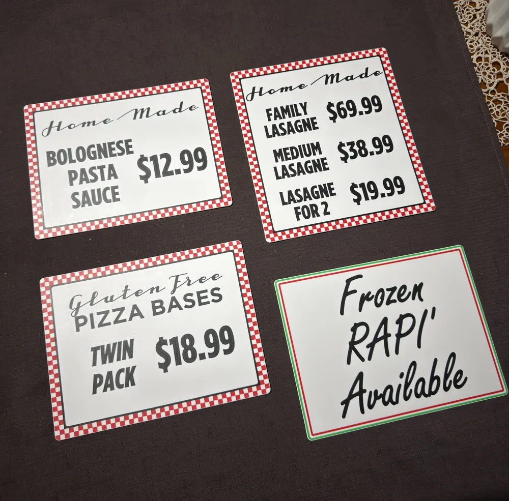 Customisable Magnetic Fridge Signs - Display Signs by kingjamesbosca ...