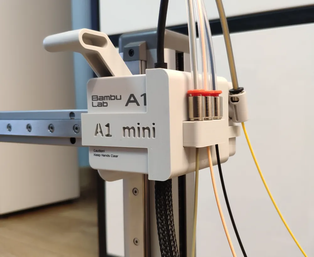 A1 mini 4 filament feed kit (with connectors)(MMS) by Rafał - MakerWorld