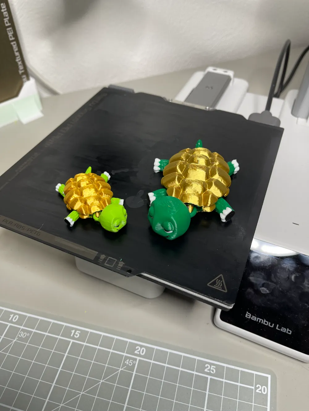 "Turbo" The Golden Flexible And Articulated Turtle - Free 3D Print ...