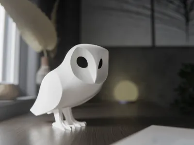Barn owl - Free 3D Print Model - MakerWorld