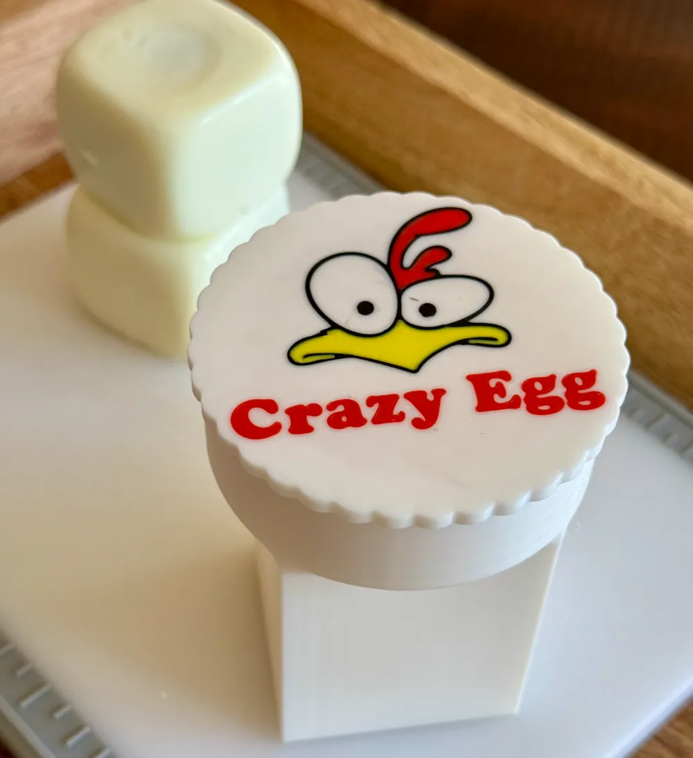 Crazy Egg! Square Egg Maker by Kelzan - MakerWorld