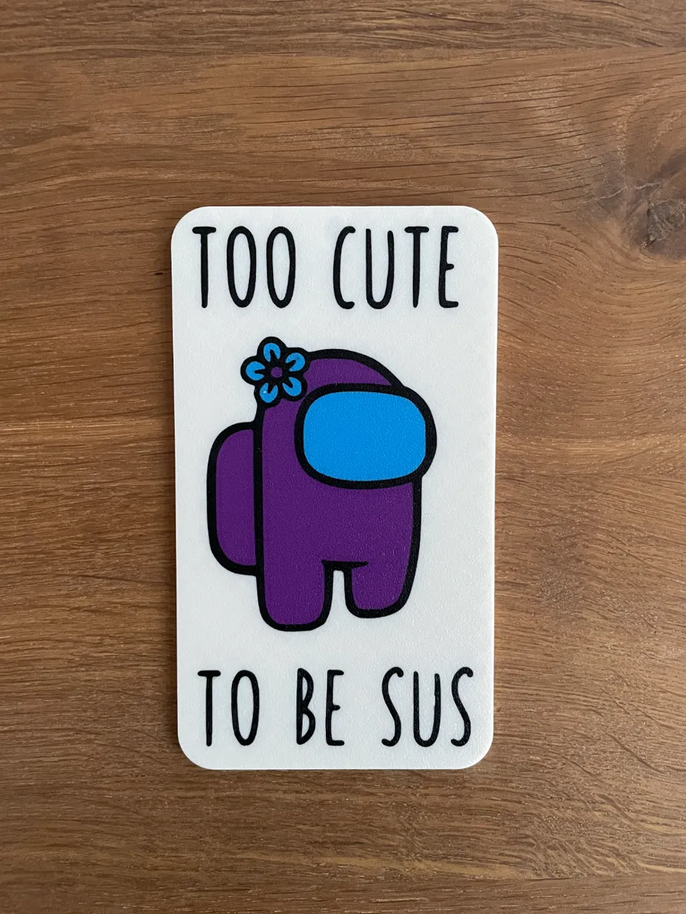 Among Us Sign / Cute / Wall Art / Kids Room by 3D Prints This Week ...