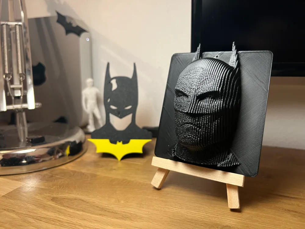 Layered Batman Bust – Wall Remixed by Bat3DPrint MakerWorld: Download ...