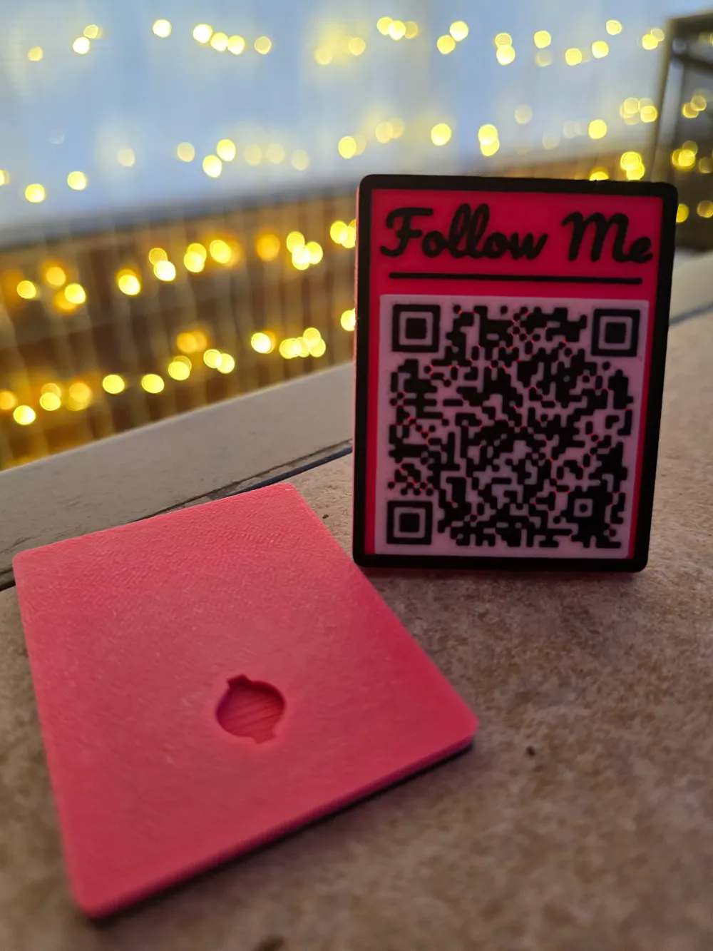 Follow Me QR Code Sign by DramooFreeMakerWorld: Download Free 3D Models