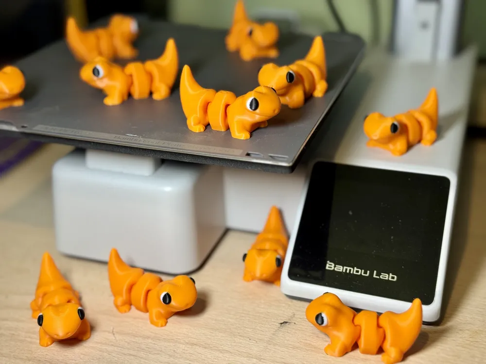 Tiny Tails Flexi Lizard by Folk & Forge MakerWorld: Download Free 3D Models