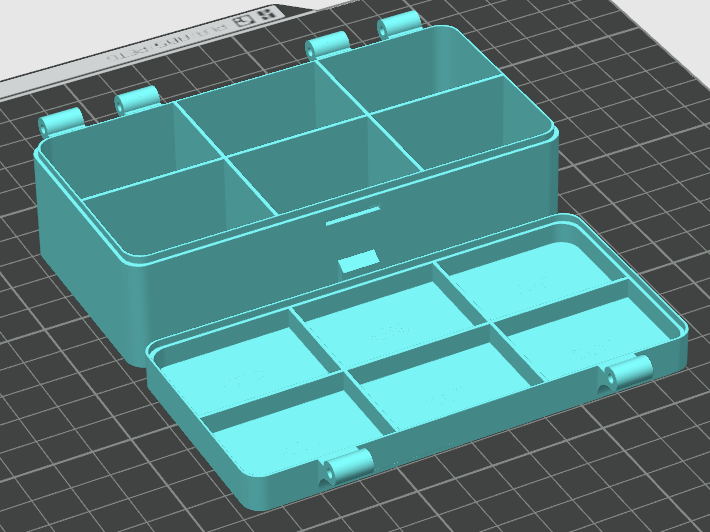 Simple 6-Grid Storage Box by 尽欢 MakerWorld: Download Free 3D Models