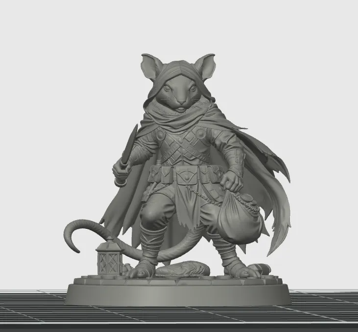 Thief Rat - RPG - Free 3D Print Model - MakerWorld