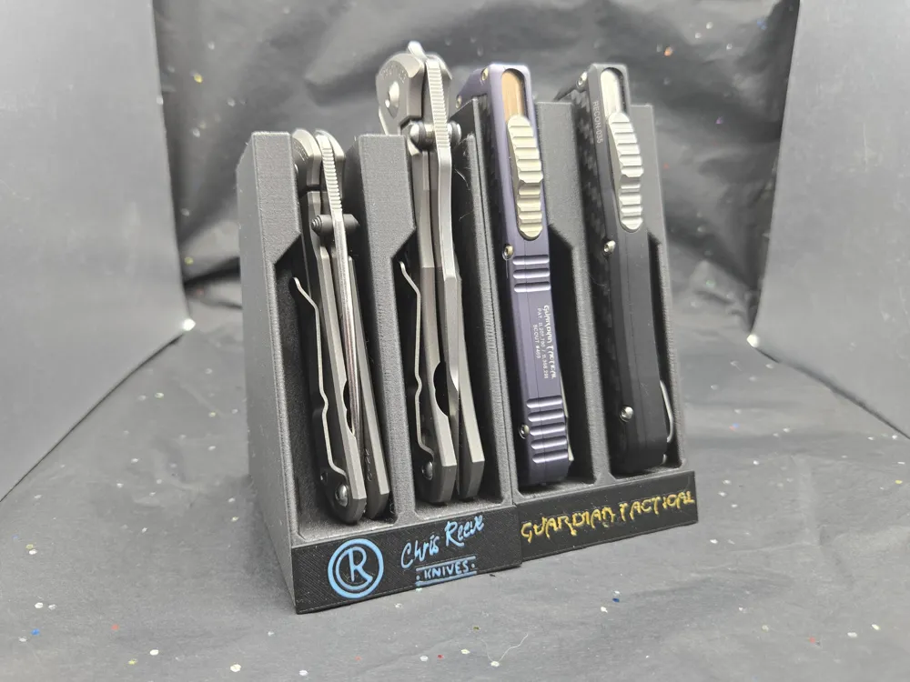 Upright Folding Knife Display | Multiple Sizes by Materium MakerWorld ...