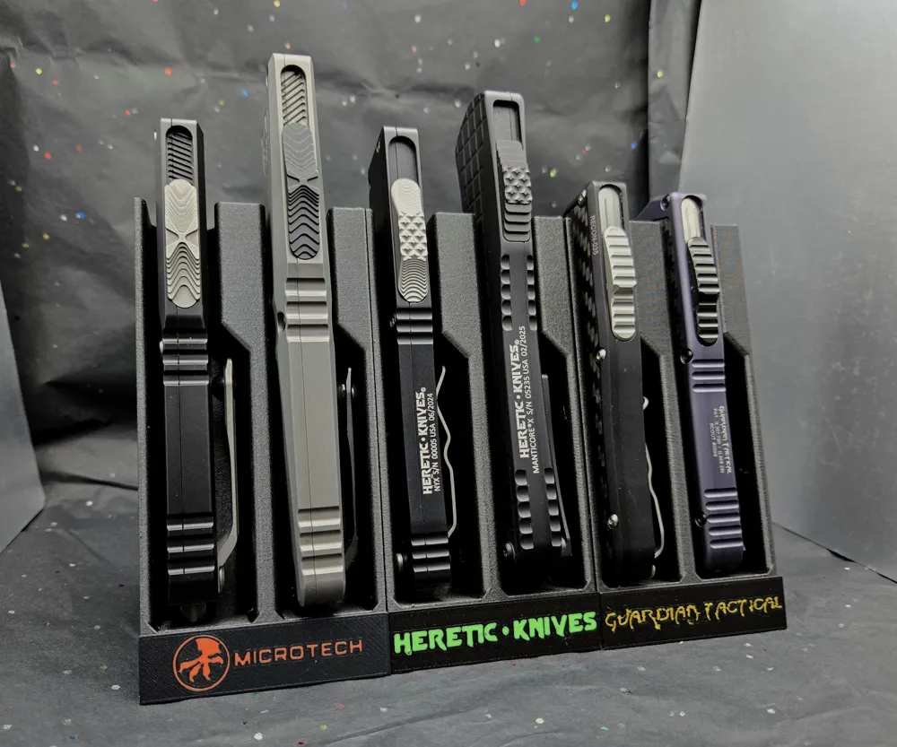 Upright Folding Knife Display | Multiple Sizes by Materium MakerWorld ...