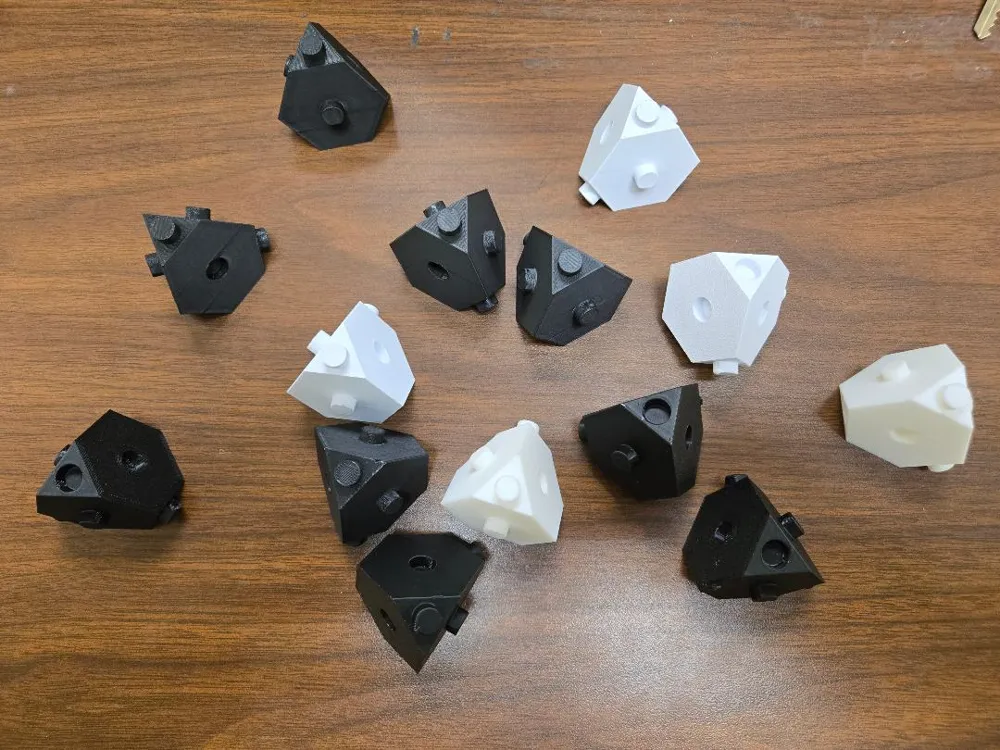 TETRA-BLOCKS, TRUNCATED TETRAHEDRON BUILDING BLOCK - Free 3D Print ...