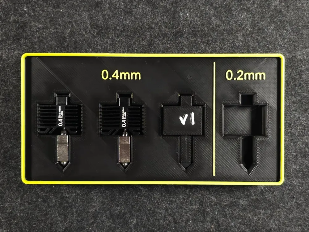 Gridfinity Bambu Print Nozzle Storage Bin by TheeWiz - MakerWorld