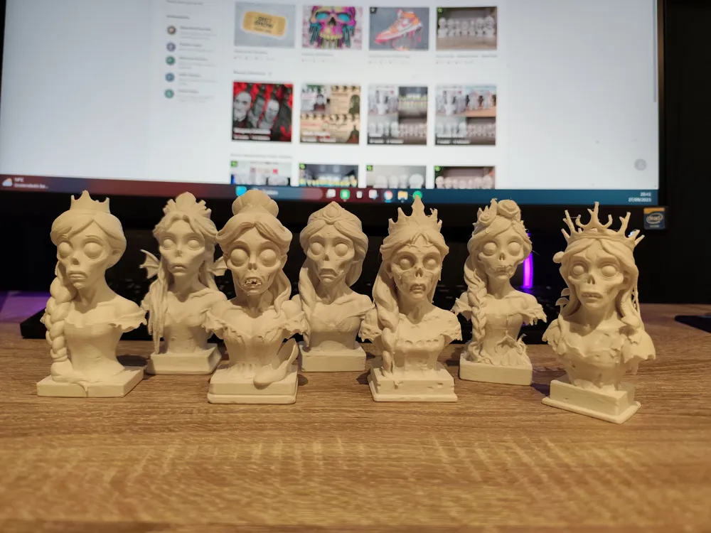 Princesses - Undead Series - Free 3D Print Model - MakerWorld