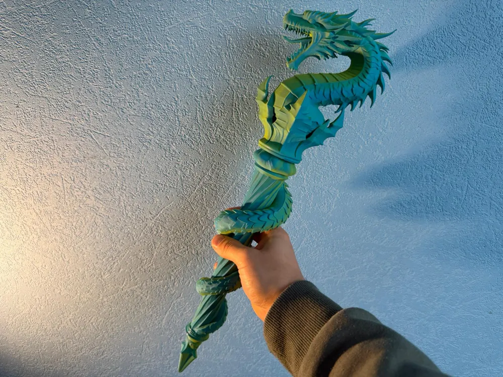 Dragon Scepter - Free 3D Print Model - MakerWorld