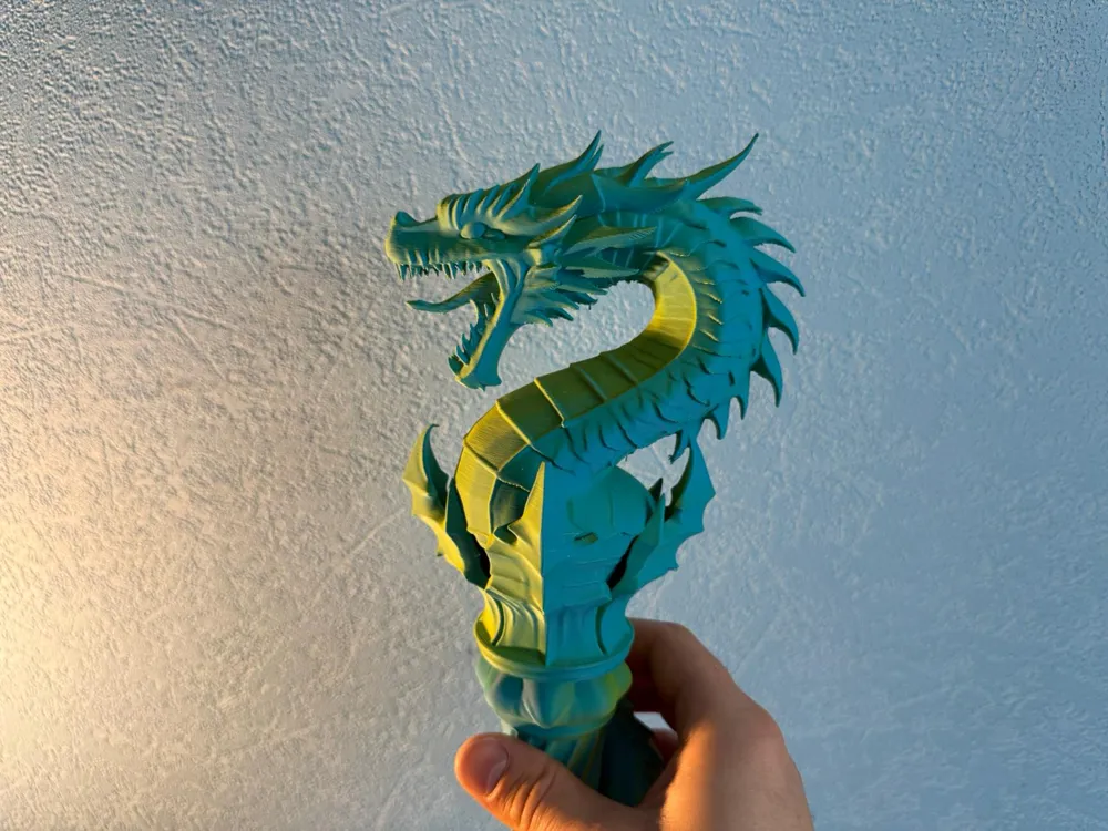 Dragon Scepter - Free 3D Print Model - MakerWorld