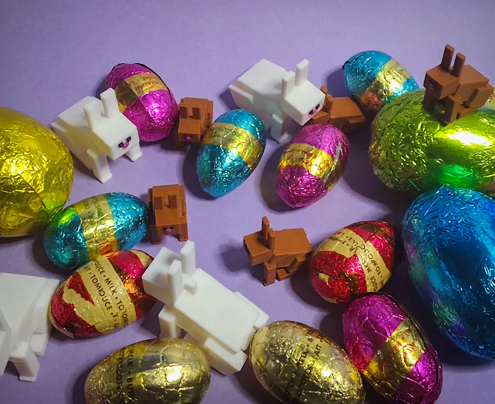 Minecraft Easter bunny by Valkyrie Forge MakerWorld: Download Free 3D ...