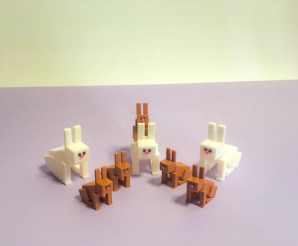 Minecraft Easter bunny by Valkyrie Forge MakerWorld: Download Free 3D ...