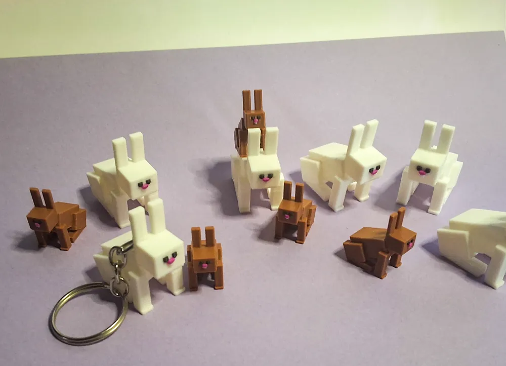 Minecraft Easter bunny by Valkyrie ForgeMakerWorld: Download Free 3D Models