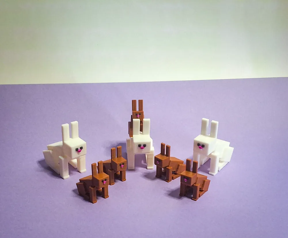 Minecraft Easter bunny by Valkyrie ForgeMakerWorld: Download Free 3D Models