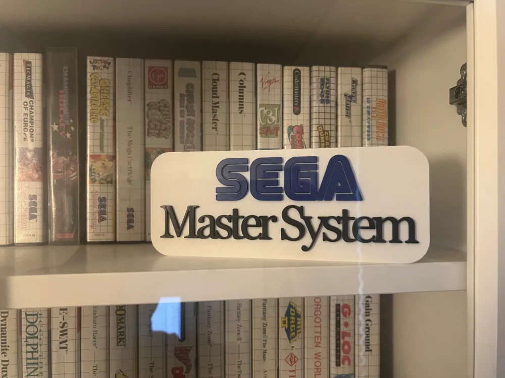 Sega master system sign by Michaelwg - MakerWorld