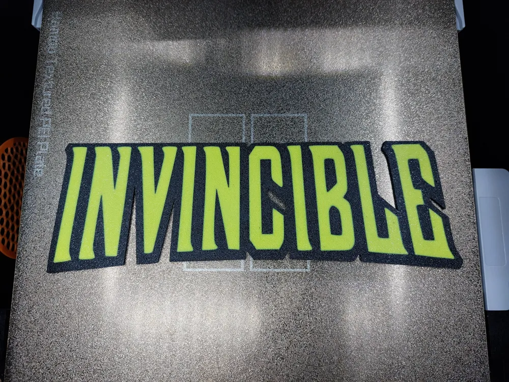 Logo INVINCIBLE art mural by B3b3n3D MakerWorld: Download Free 3D Models