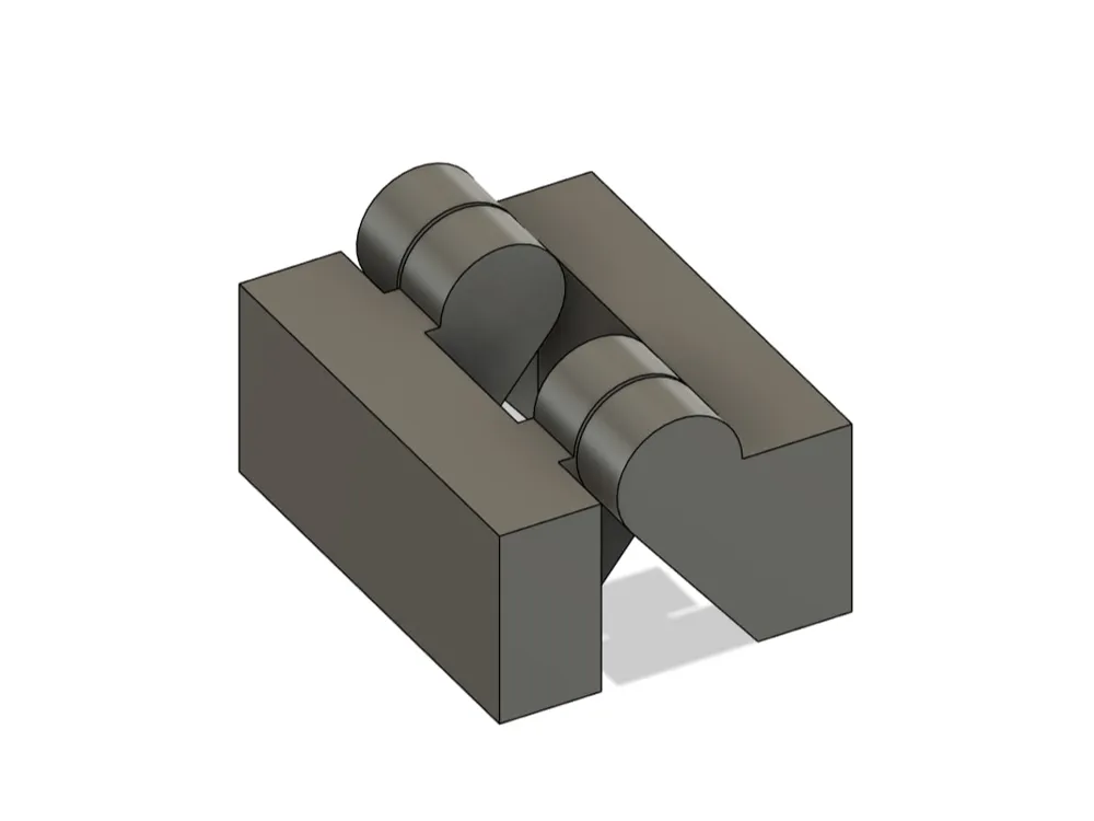 Hinge for 3d models (Offset) - Free 3D Print Model - MakerWorld