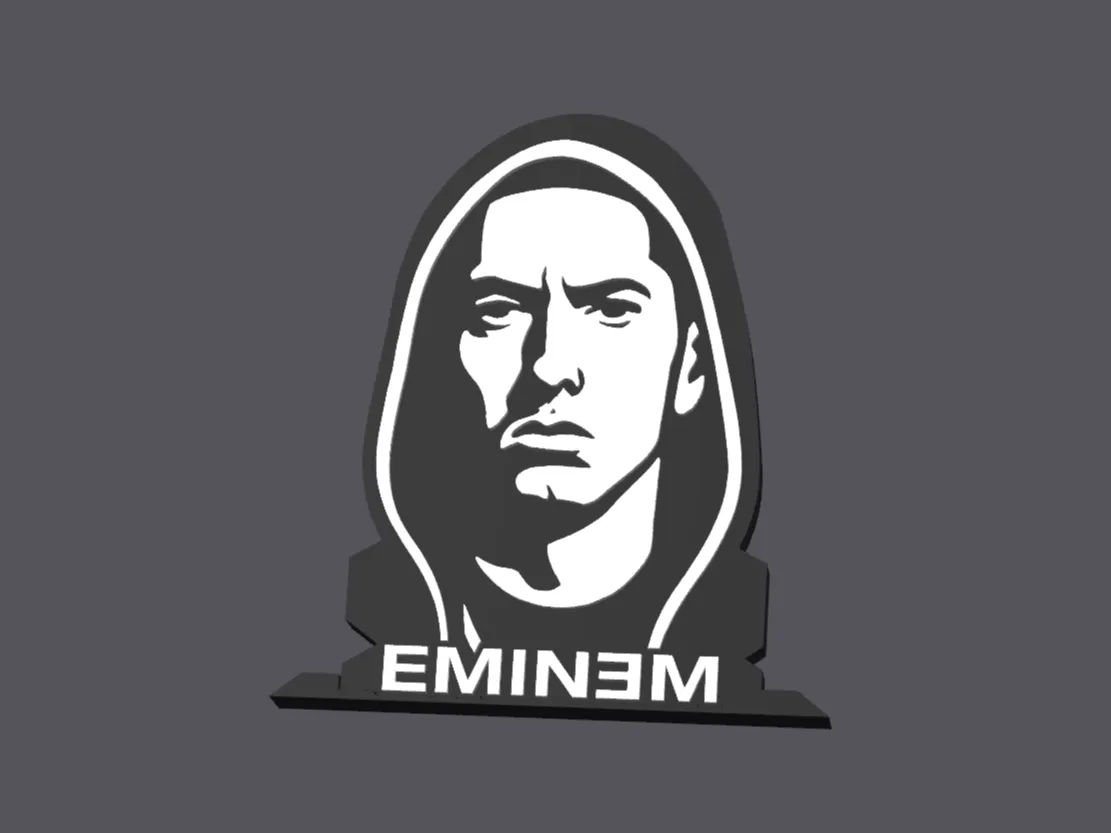 Eminem Table Stand - Free 3D Print Model - MakerWorld
