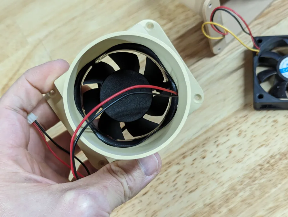 3" flexible vent duct to 60mm x 60mm fan adapter by maruel - MakerWorld
