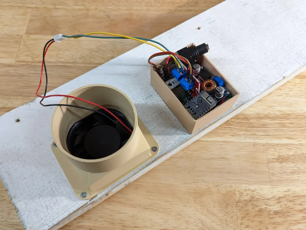 3" flexible vent duct to 60mm x 60mm fan adapter by maruel - MakerWorld