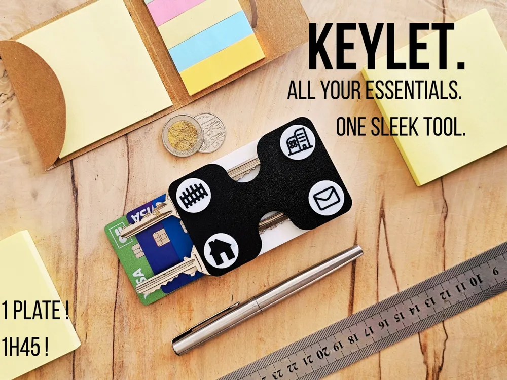 Keylet – All-in-One Key & Card Wallet by Raskar_Kapak MakerWorld ...