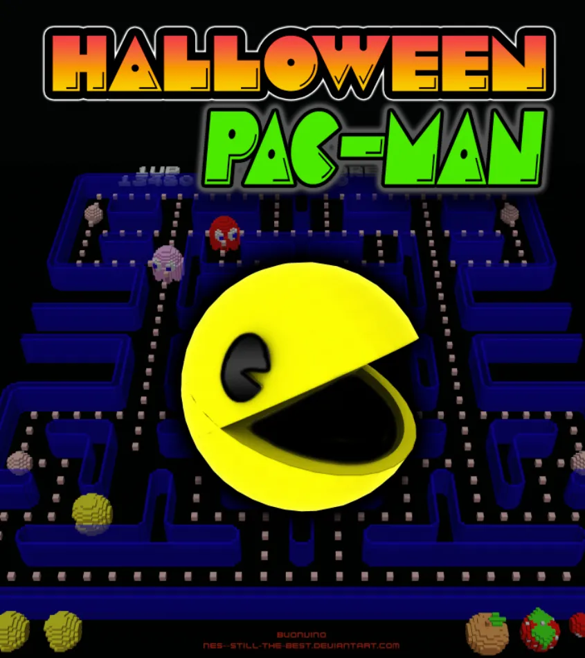 Pumpkin PAC-MAN by K2_Kevin - MakerWorld