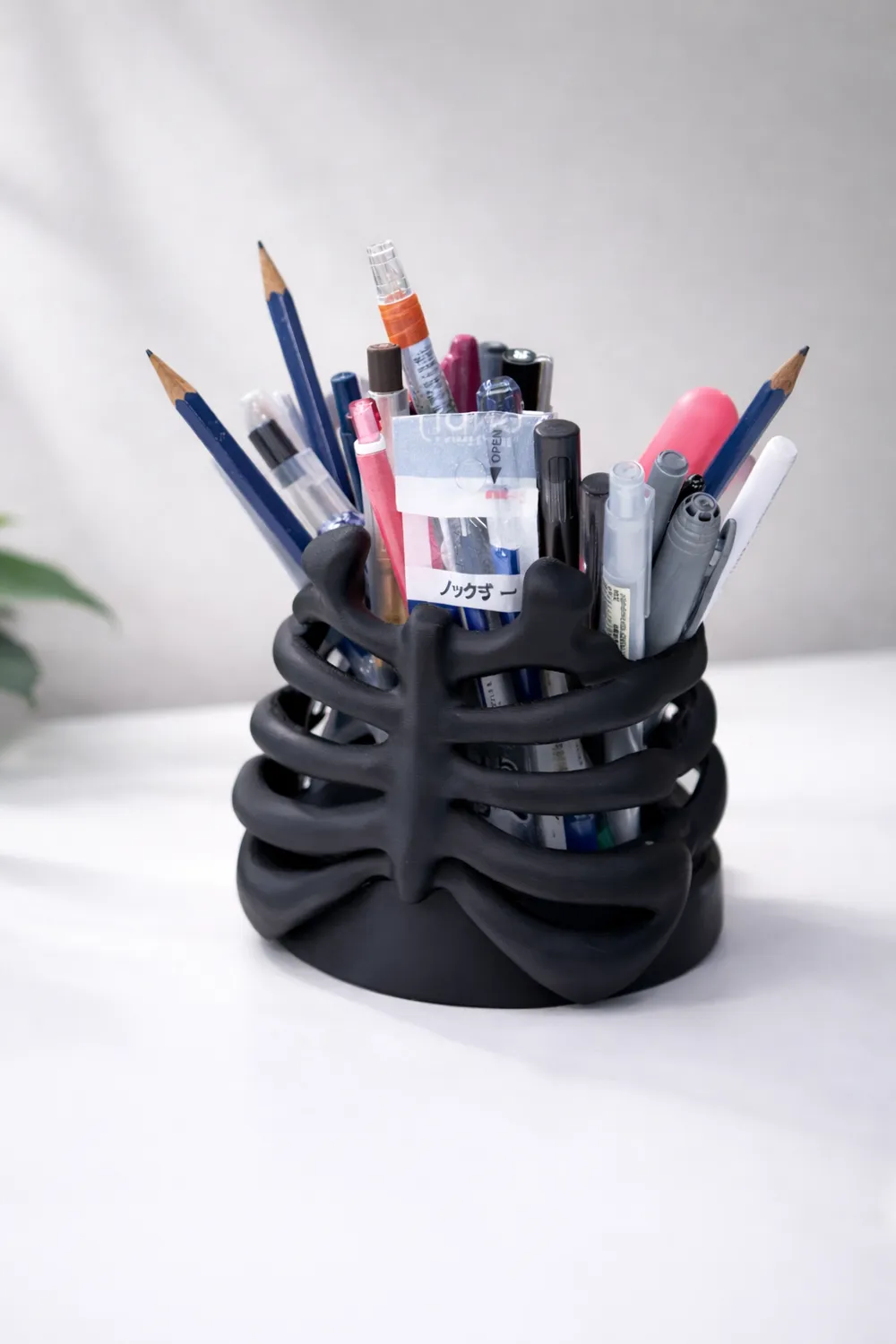Ribcage Pen Holder - Skeleton Desk Organizer - Free 3D Print Model ...