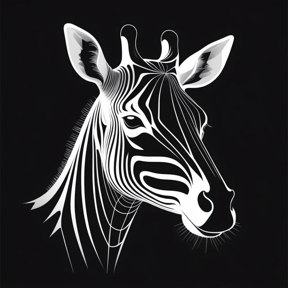 Zebra Line Art Disc by jc unboxed - MakerWorld