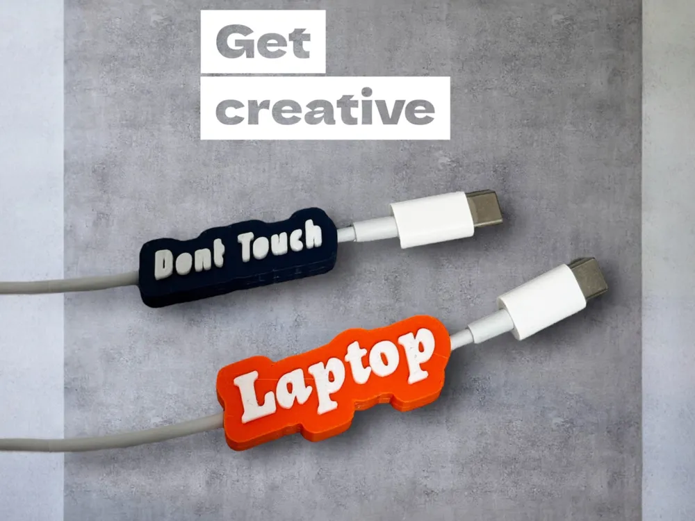 ClipMate – Custom Cable Name Tag - Free 3D Print Model - MakerWorld