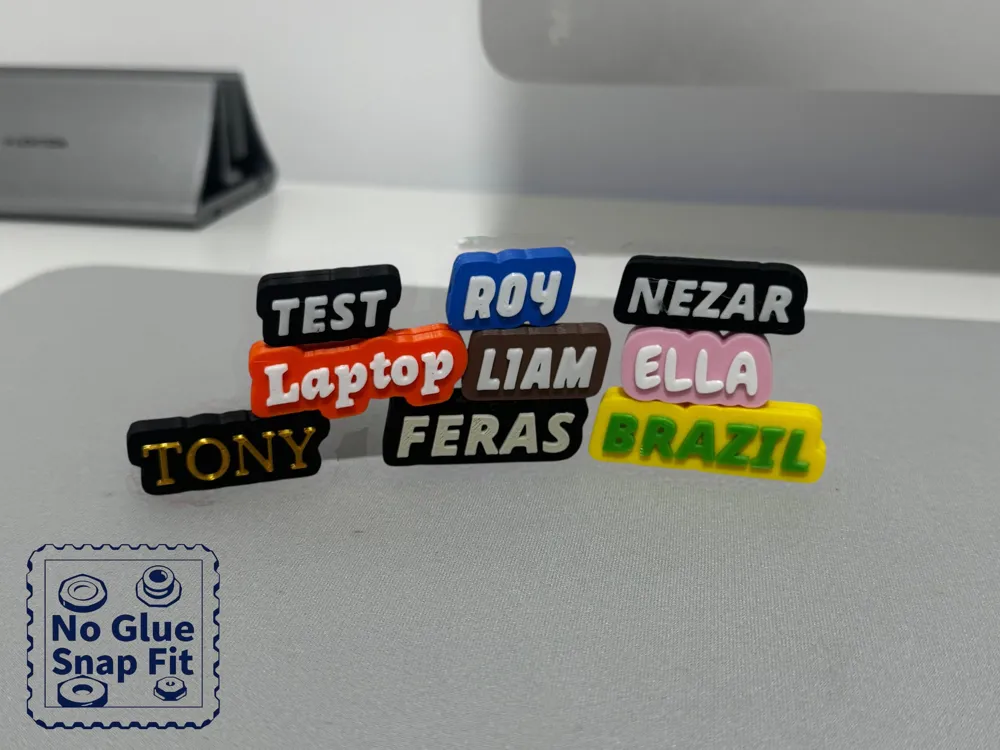 ClipMate – Custom Cable Name Tag by Print in place MakerWorld: Download ...