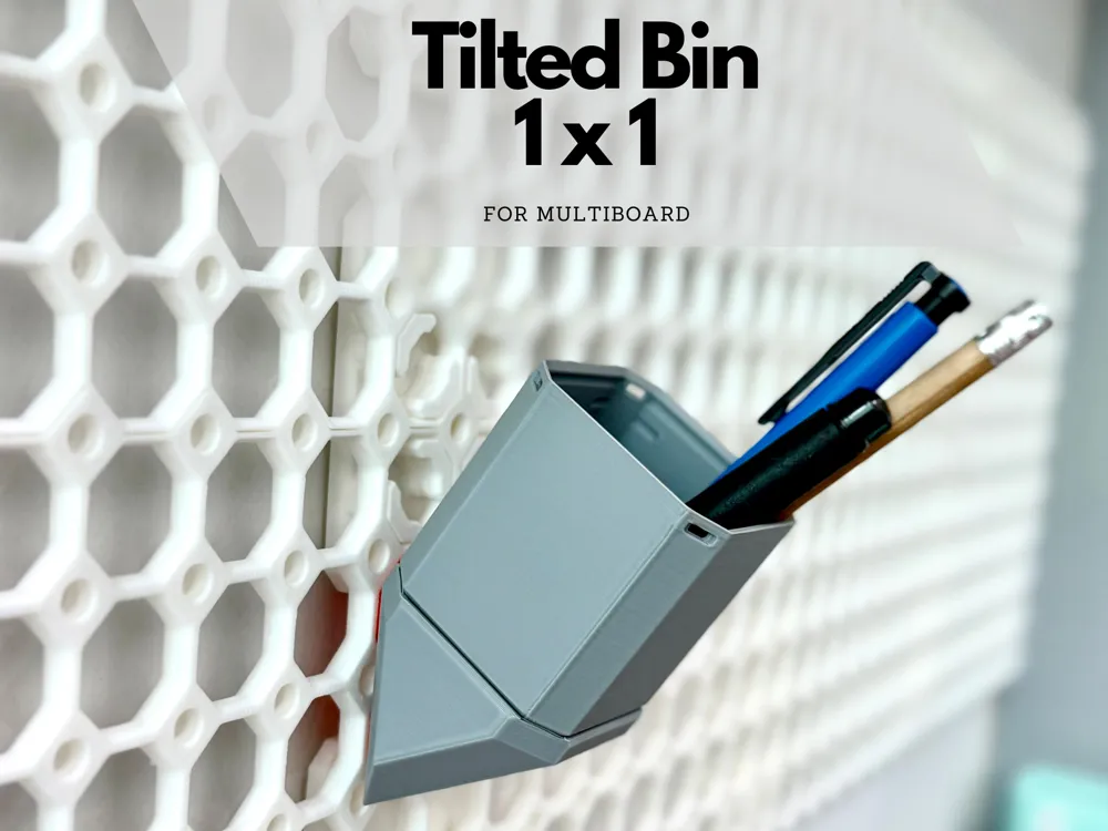 Tilted Bins for Multiboard - 1x1 (various height) by CY MakerWorld ...