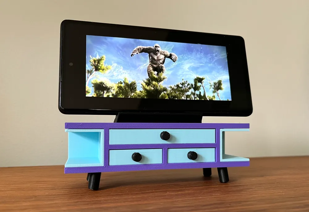 MCM TV Stand Style Phone Mount by codebender - MakerWorld